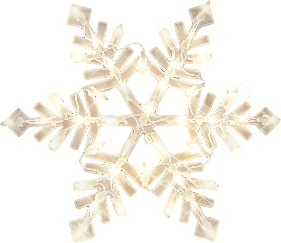 Impact Innovations Christmas Lighted Window Decoration - Snowflake ...