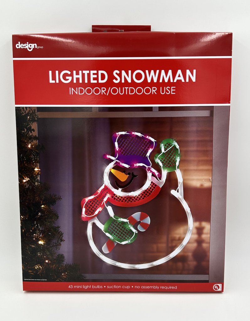 Impact Innovations 17" Lighted Waving Snowman Christmas Window ...