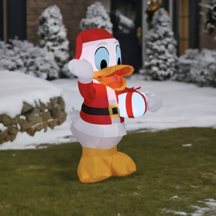 Gemmy Airblown Christmas Donald Duck - Garden World